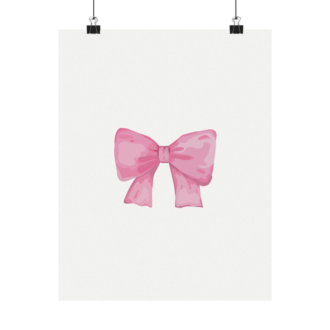 Pink Bow-poster - Etsy