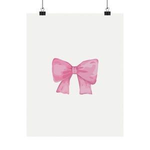 Pink Bow-poster - Etsy