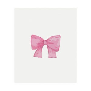 Pink Bow-poster - Etsy