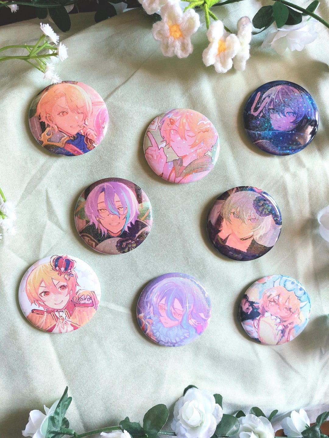 Project Sekai Pins Wonderlands X Showtime Buttons Badges Holographic ...