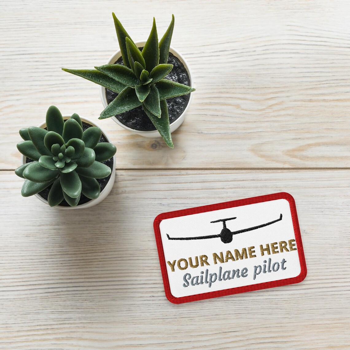 Personalized Name Patch for the Sailplane Pilot - Etsy