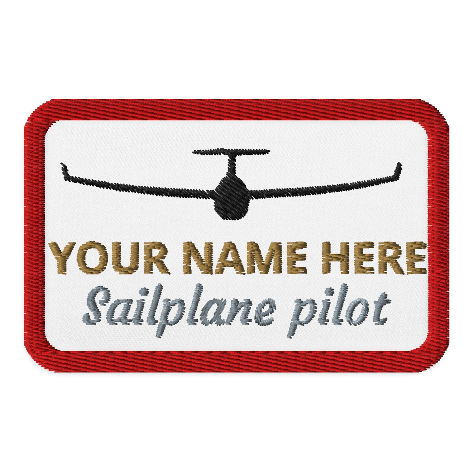Personalized Name Patch for the Sailplane Pilot - Etsy