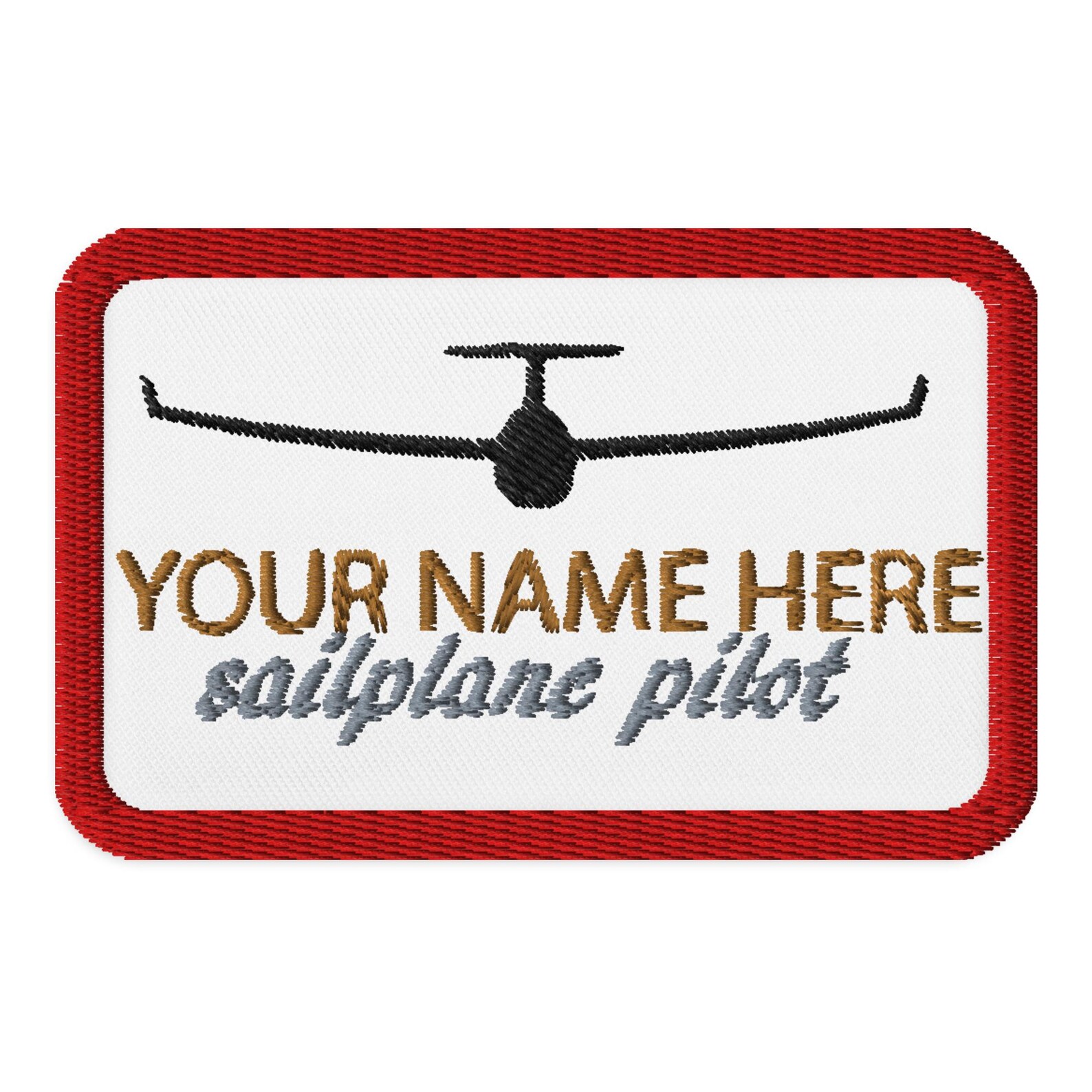 Personalized Name Patch for the Sailplane Pilot - Etsy