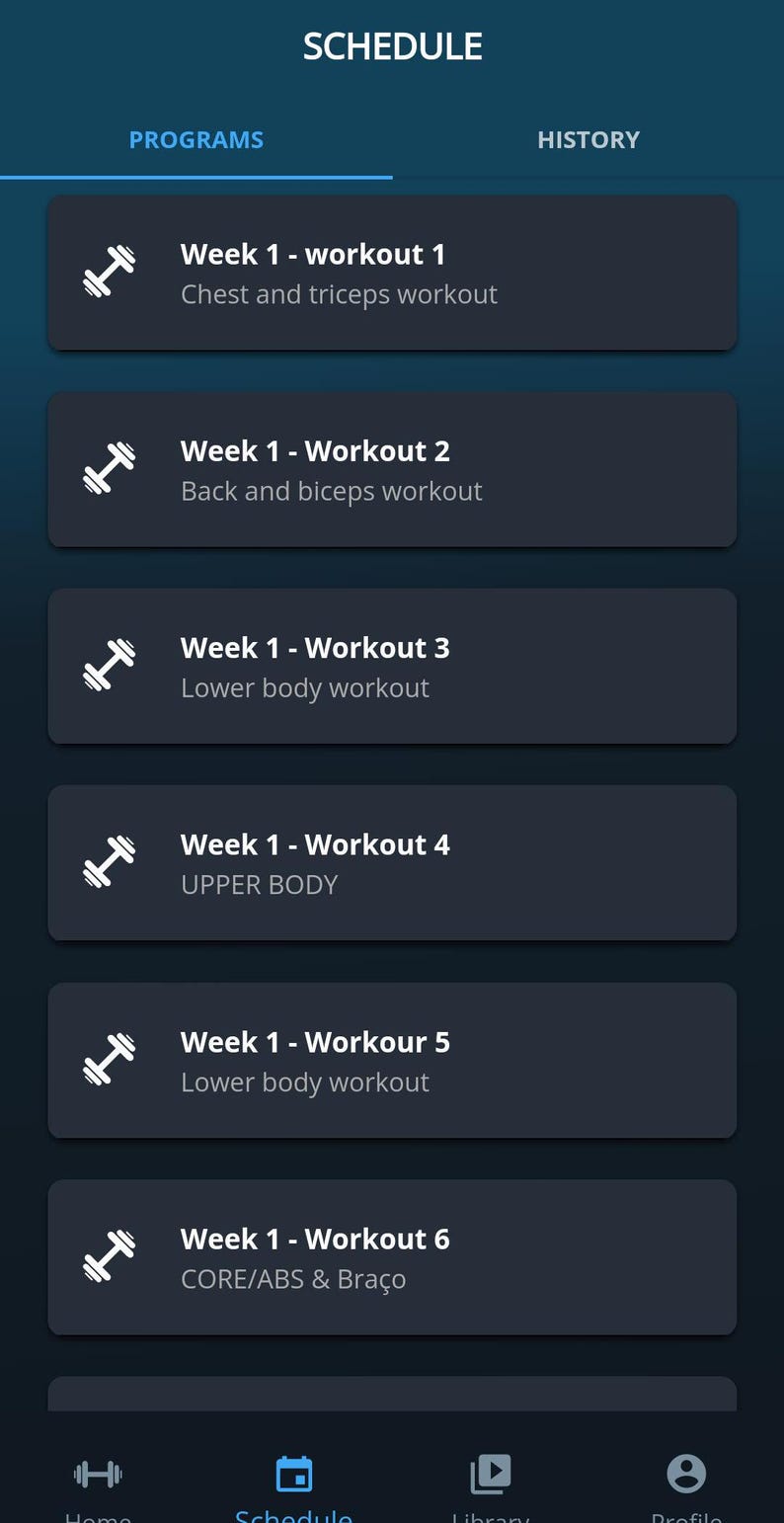 Personalized Hypertrophy Workout Plan, Muscle Mass Gain, Adjustable by Personal Trainer, Gym ...