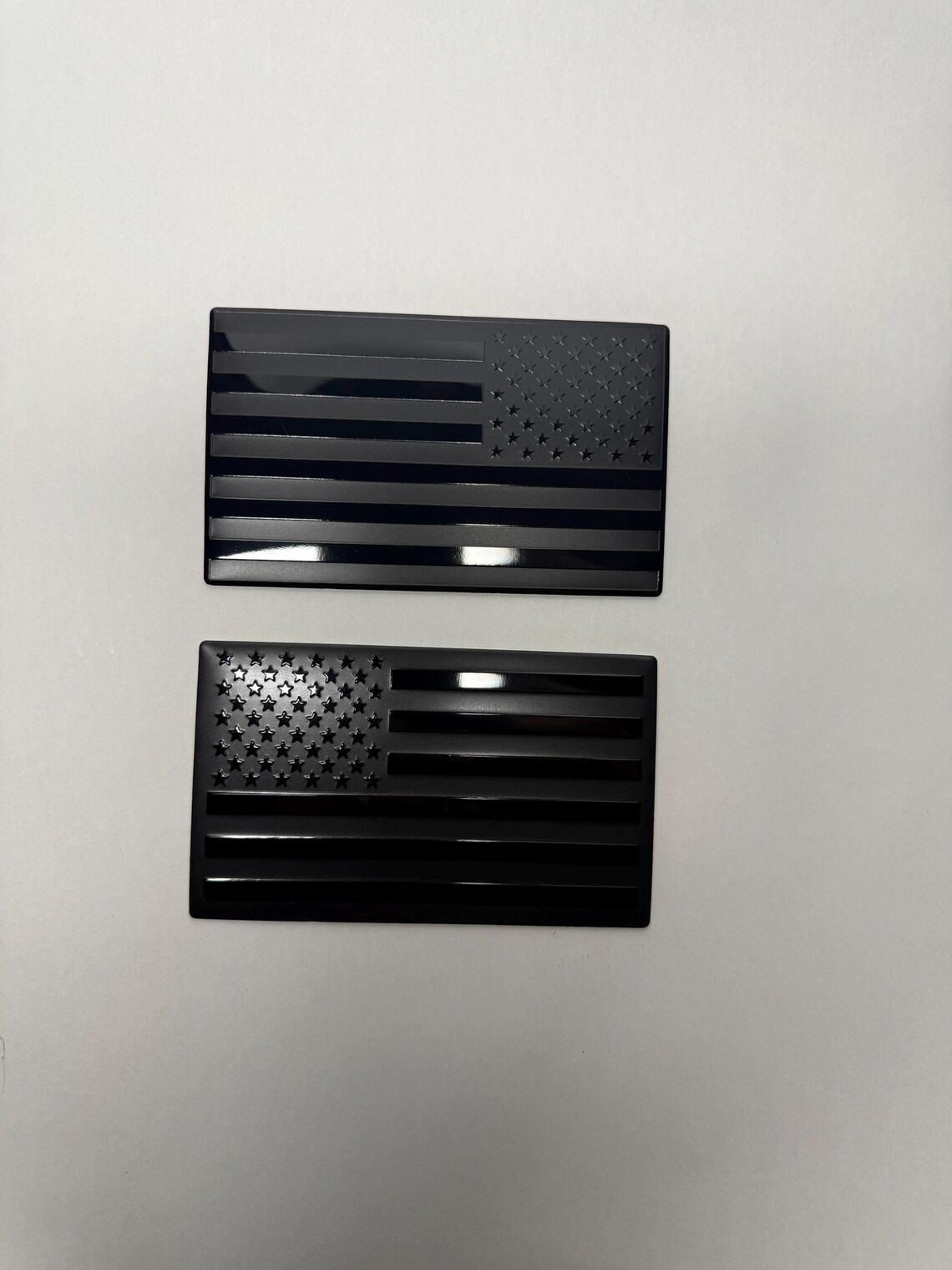 Matte Black American Flag Car Decal. Patriotic USA Bumper Sticker for ...