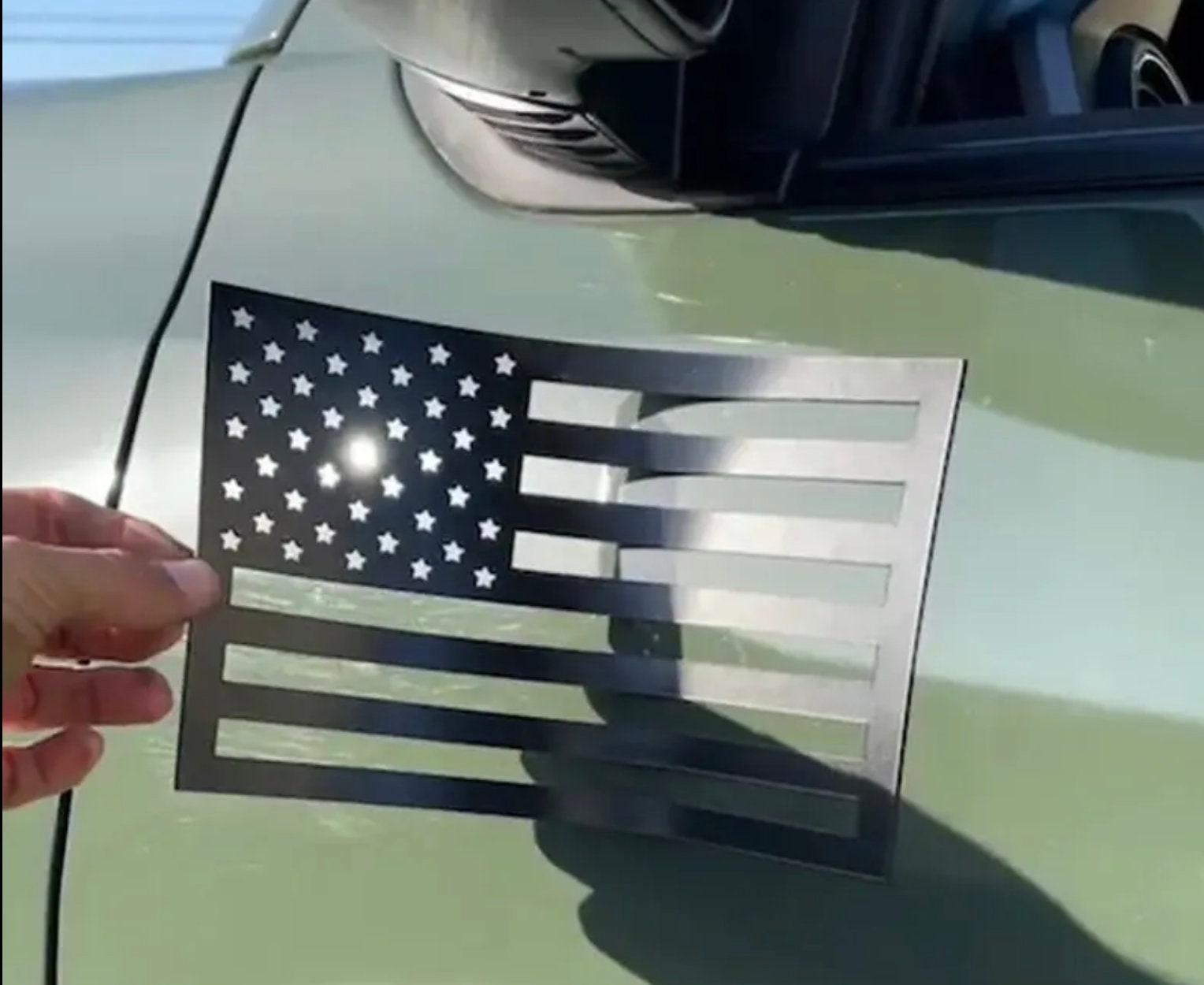 American Flag Car Magnet: Patriotic USA Pride Decor - Etsy