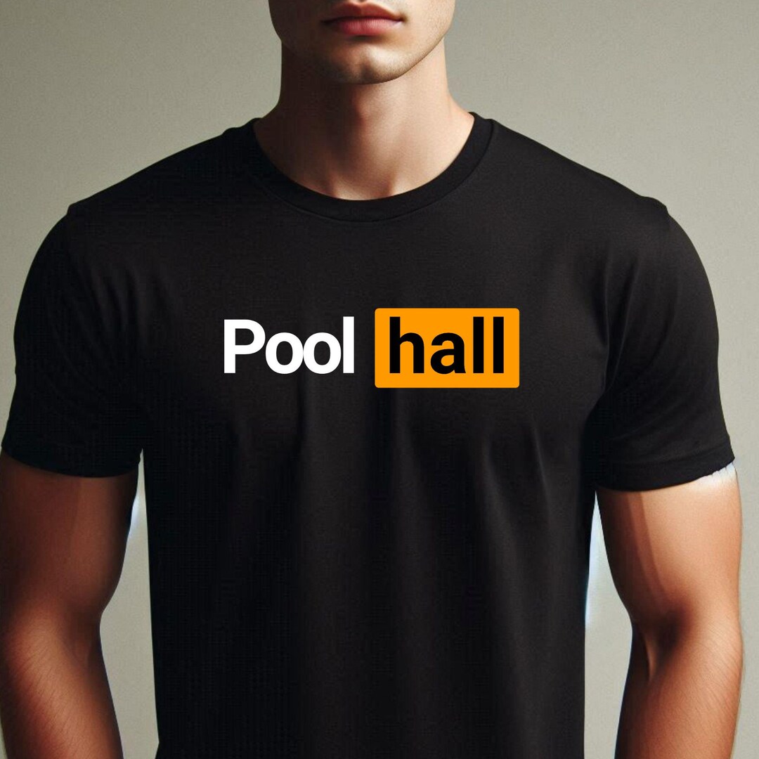 Pool Hall Logo Parody Tee Double Sided | Billiards Tshirt | Pool Player ...