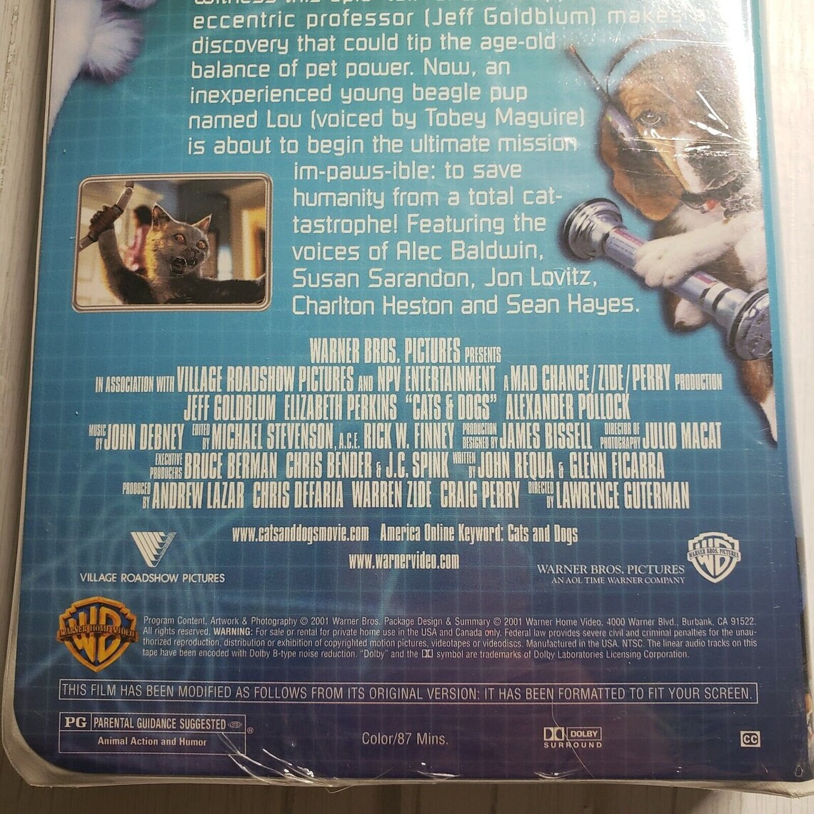 Cats & Dogs VHS 2001 Clamshell Factory Sealed - Etsy