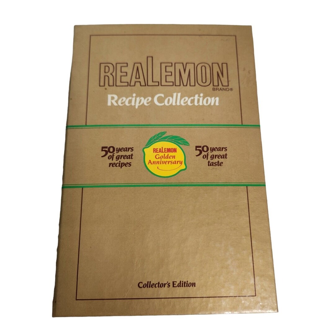 1984 Realemon Real Lemon Recipe 50th Anniversary Collection HC Book ...