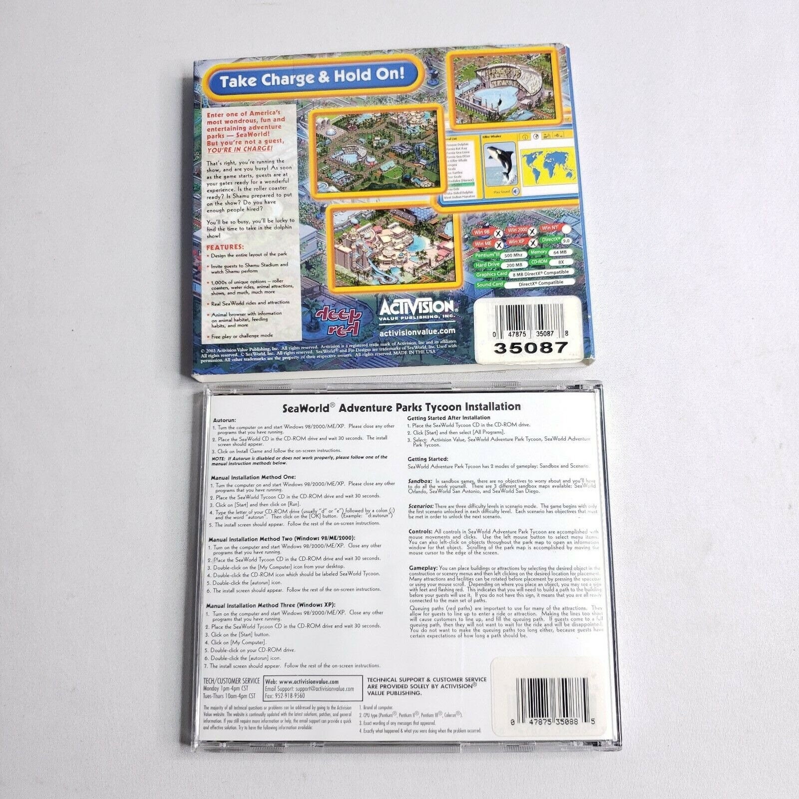 Seaworld Adventure Parks Tycoon & Atlantis Underwater PC Cd-rom Video ...