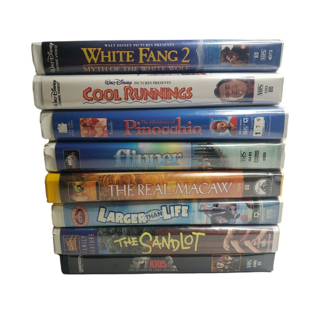 Lot of Kids Childrens VHS Clamshell Classic 90s Movies Larger Than Life ...