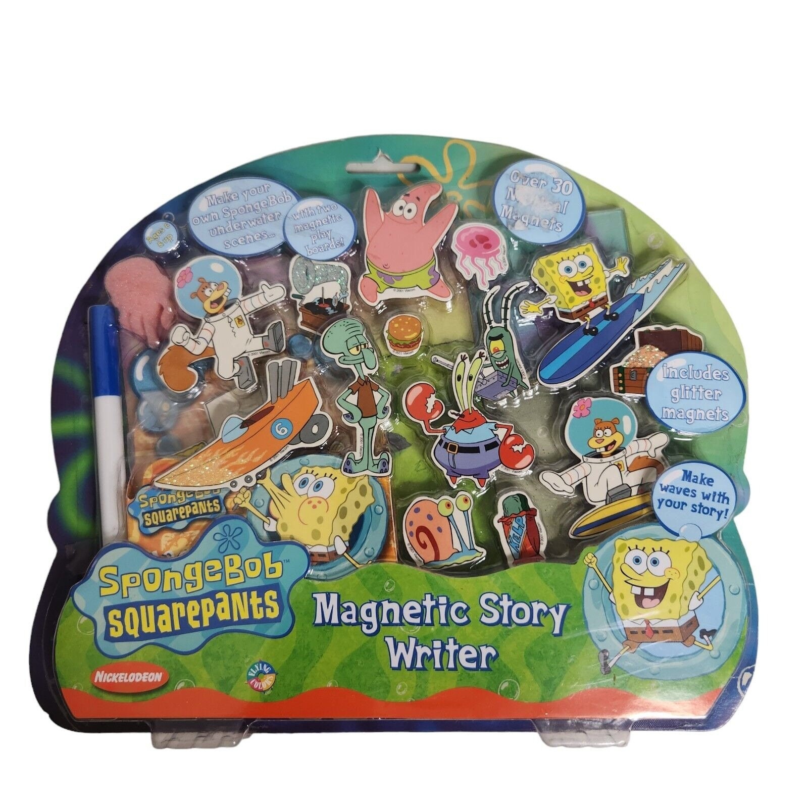 Spongebob Magnetic Story Writer 30 Magnets Nickelodeon Vintage 2002 NEW ...