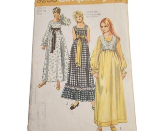 Vintage 1970s Simplicity 9259 Sewing Pattern Size 11 Bust 33.5 - Etsy