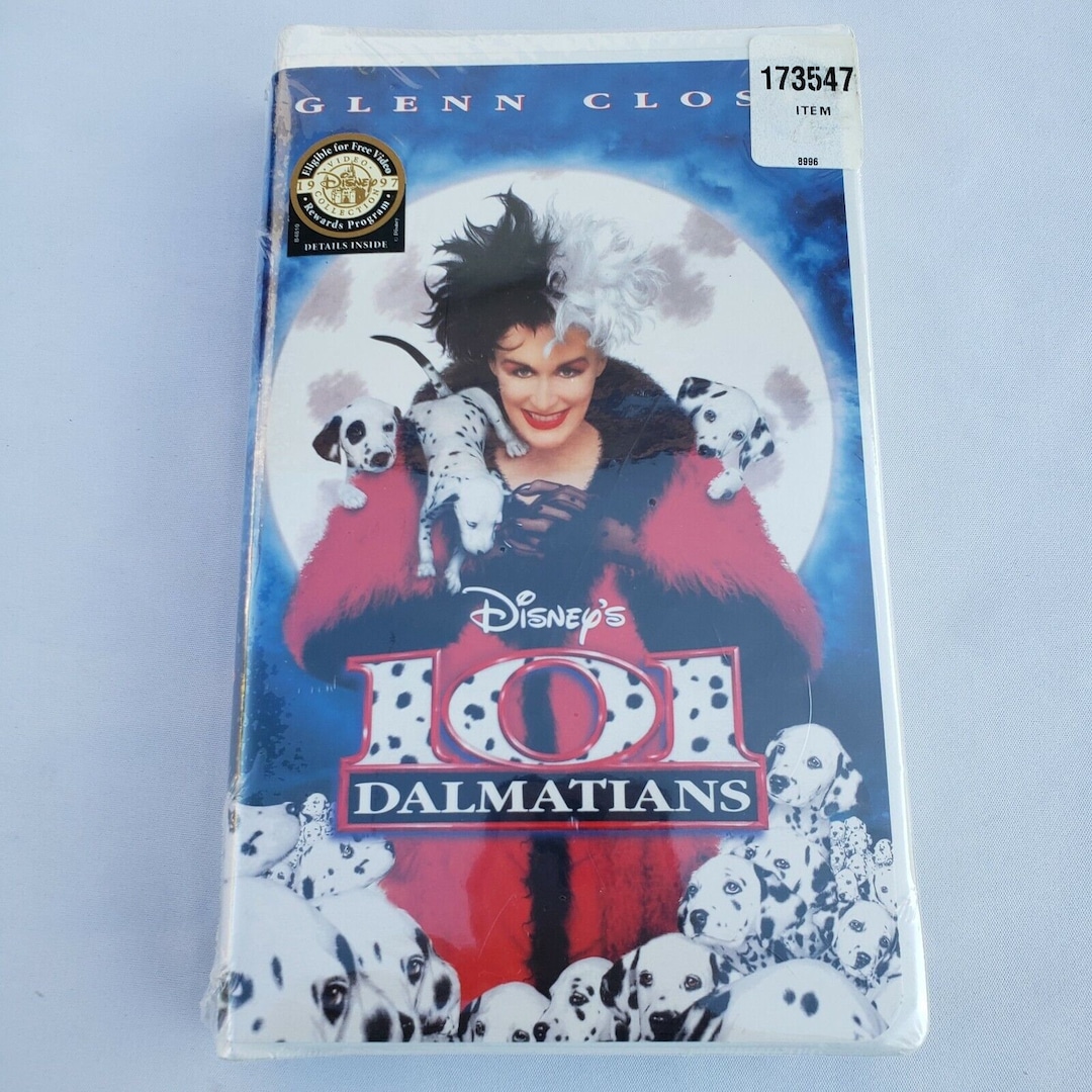 Disney’s 101 Dalmatians VHS 1997 Clam Shell Glenn Close New Factory ...