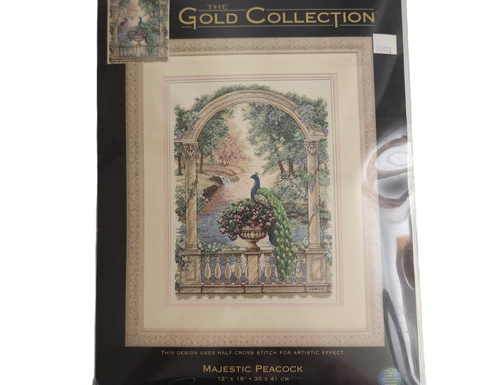 Dimensions Gold Collection Cross Stitch Kit Majestic Peacock 35110 - Etsy