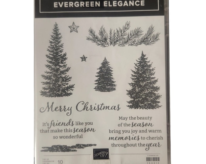 Stampin' Up! Evergreen Elegance Cling Stamp Set - Etsy