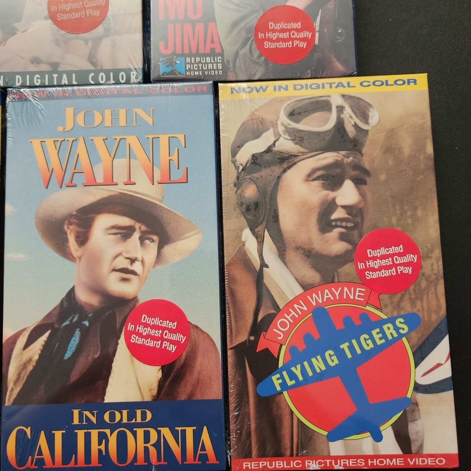 John Wayne VHS Movie Lot of 7 Movies Classics Westerns Color New ...