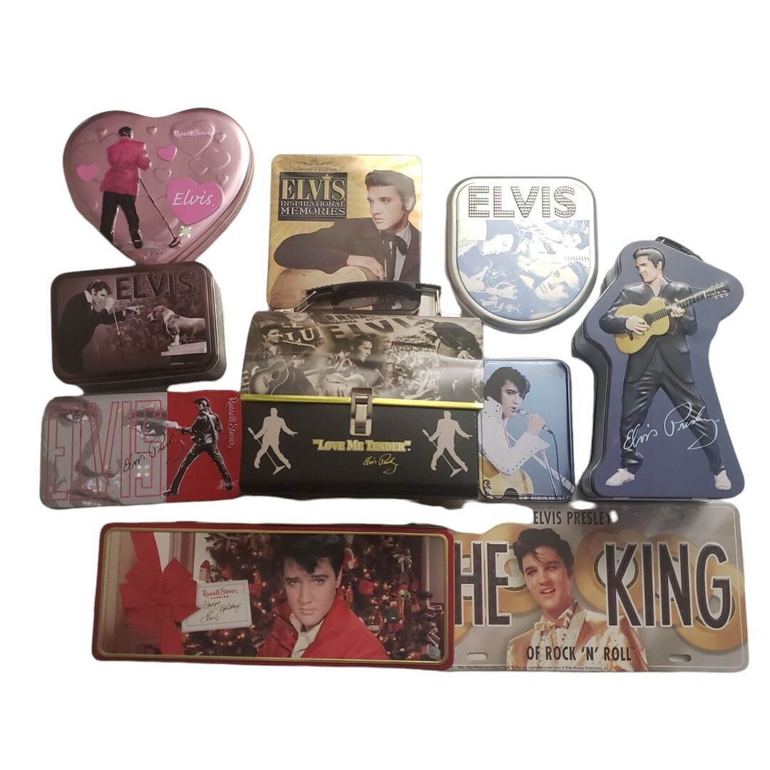 Vintage Elvis Tin Boxes Collection CD Tin Holders CD Memories ...