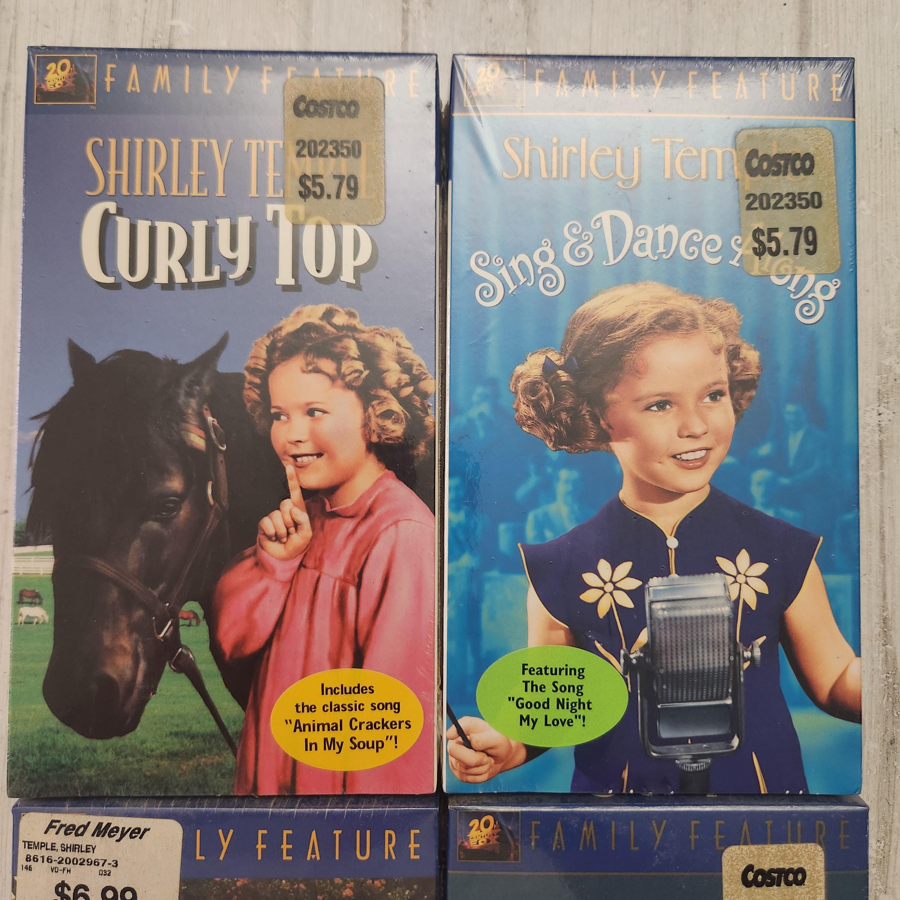Shirley Temple VHS Movie Collection Lot of 4 Fox Family Feature Blue ...