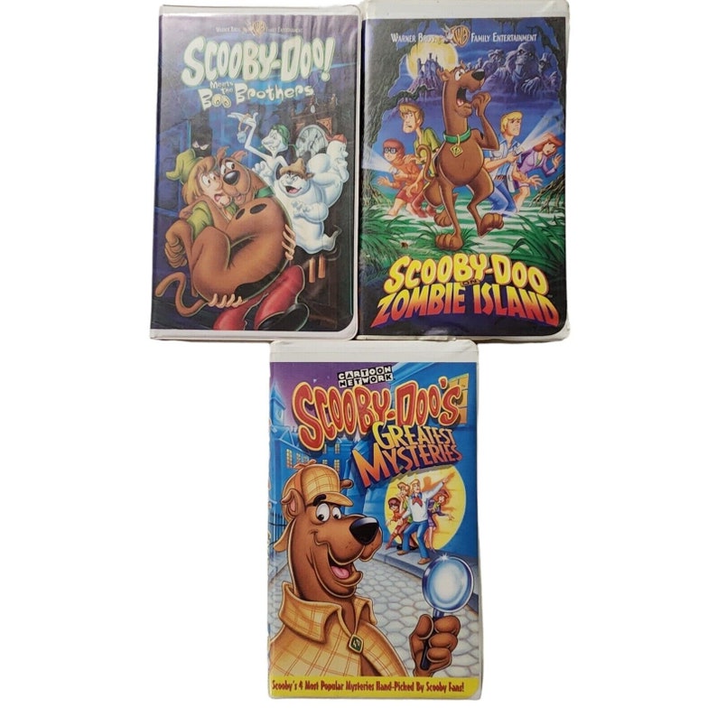 Scooby Doo VHS Lot of 3 Tapes Movies Cartoon Network Vintage 2000s and ...