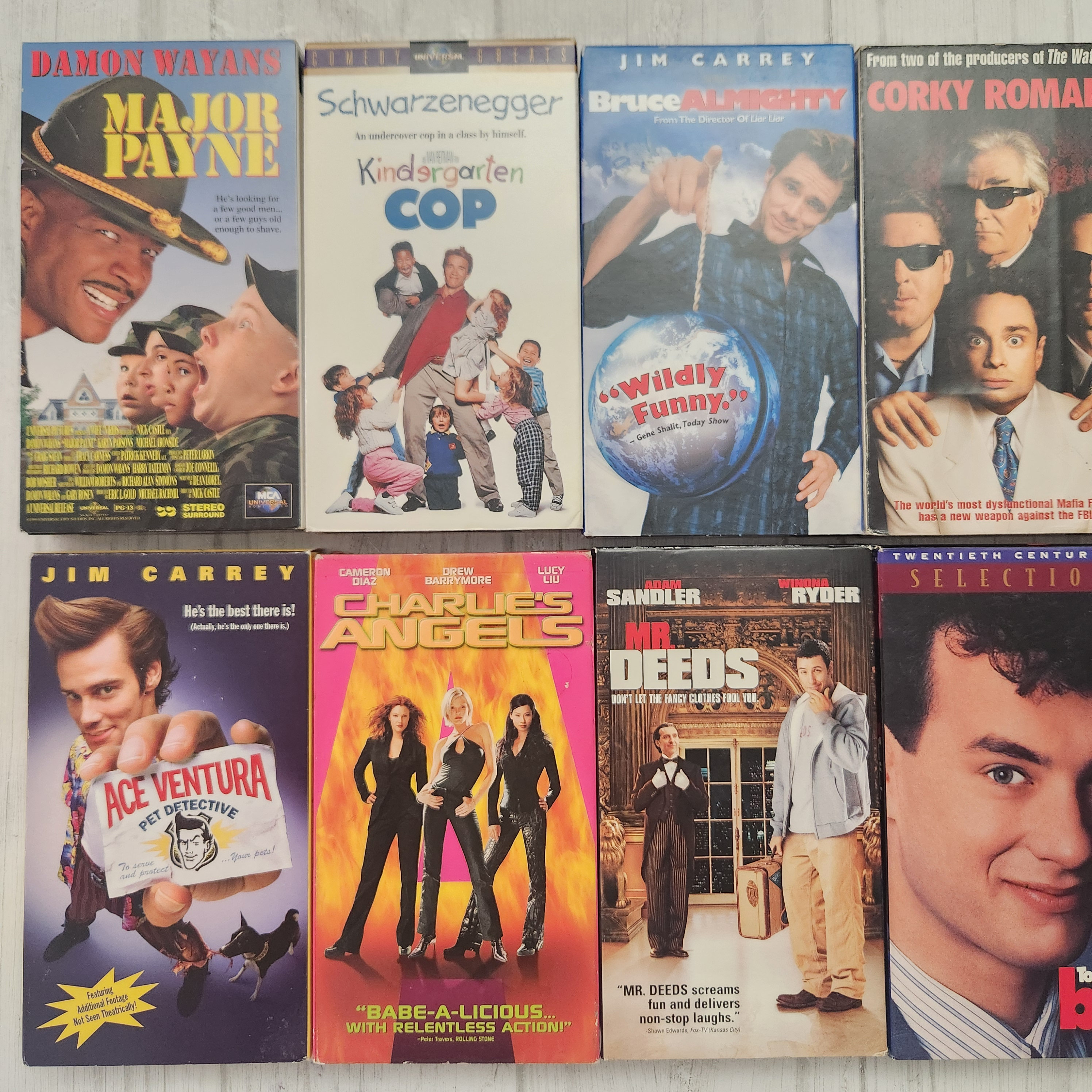 Vintage VHS Lot Comedy Funny Moives Kingpin Major Payne Corky Romano Mr ...