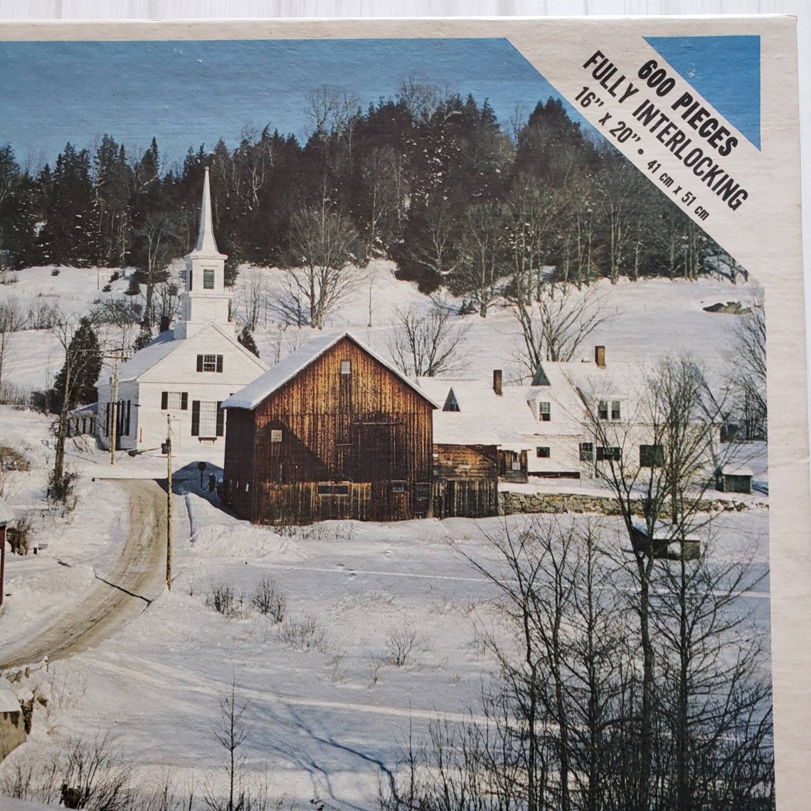 Vintage Winter in Vermont Factory Sealed Whitman Jigsaw Puzzle 600 Pcs ...