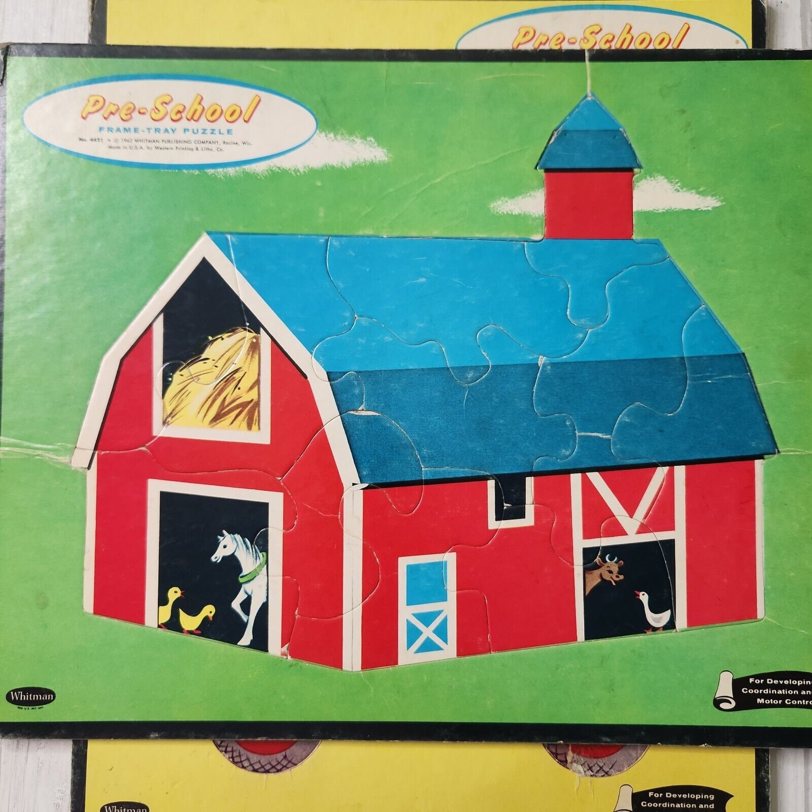 Vintage Playskool and Puzzle Patch Frame Tray Puzzles Lot of - Etsy