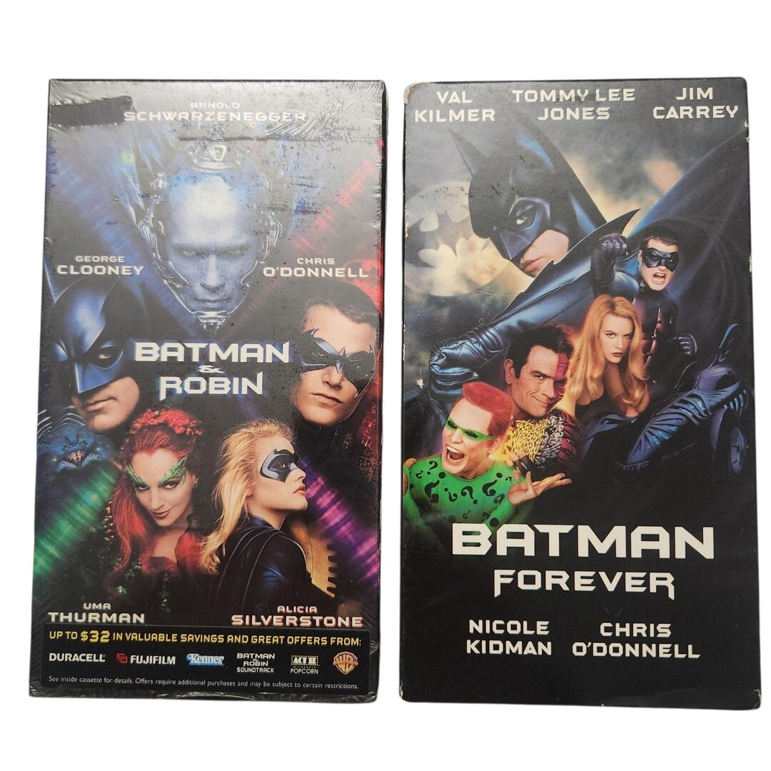 Vintage Batman Vhs Lot Batman & Robin Batman Forever Movie Lot of 2 - Etsy