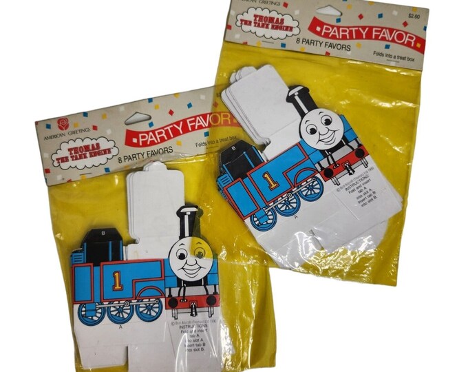 Thomas the Tank Engine Train Party Supplies Treat Boxes NOS Lot of 2 ...