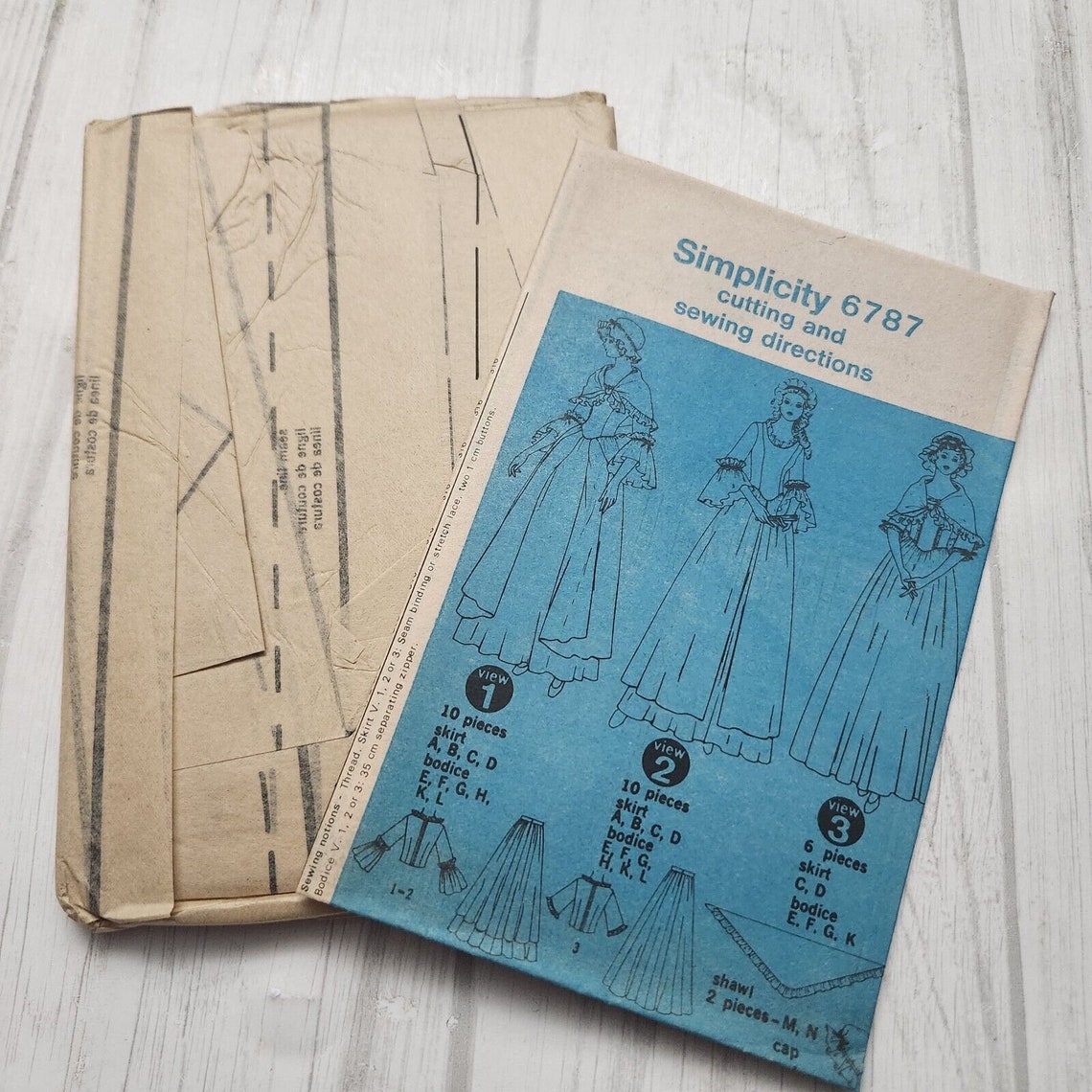 Vintage Simplicity Sewing Pattern 6787 Misses 10 Uncut Bicentennial ...