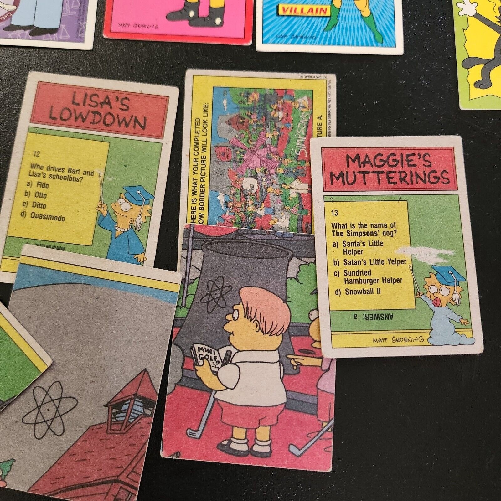 Vintage 90s the Simpsons Skybox and Topps Trading Card Lot Itchy ...