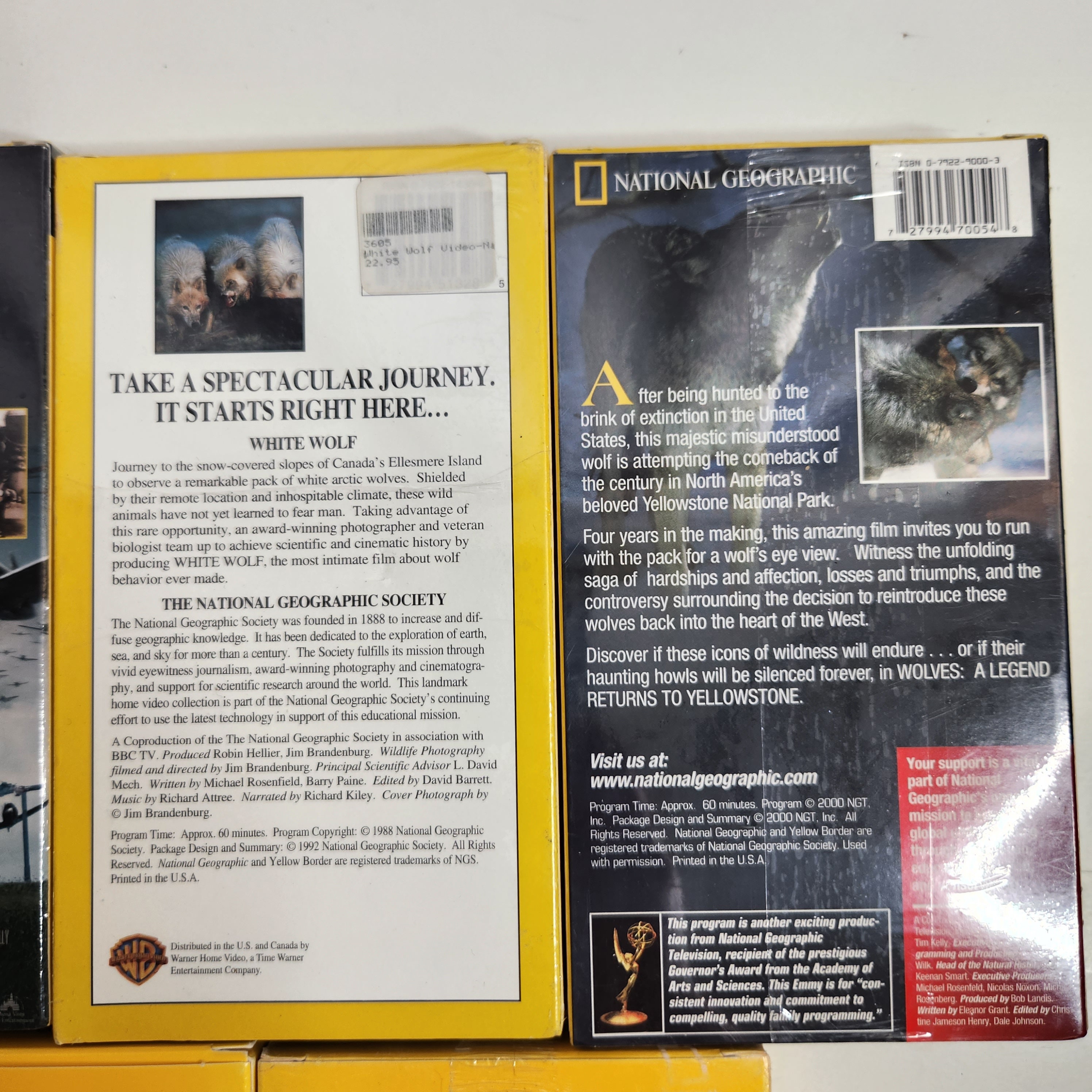 National Geographic 7 VHS Lot Pearl Harbor Wolves the Caribbean Sea ...