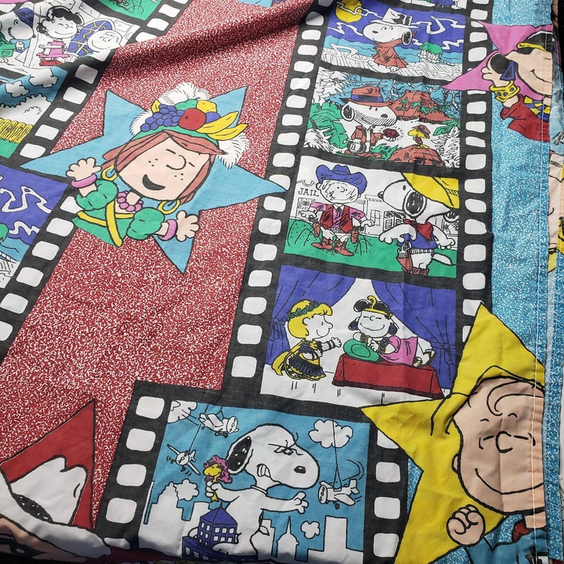 Vintage Snoopy Peanut Gang Charlie Brown Movie Scene Flat - Etsy