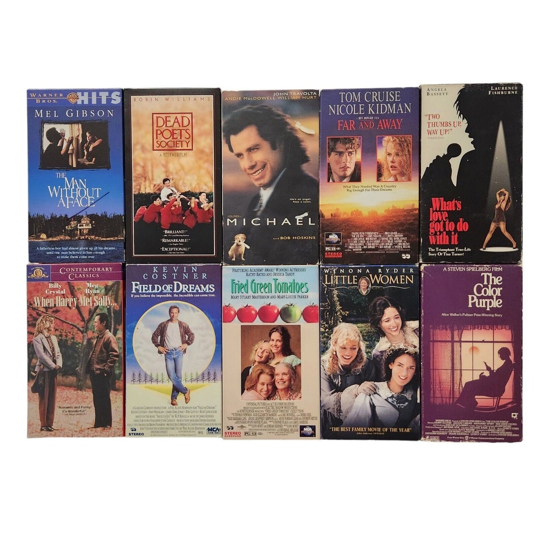 Vintage VHS Video Tapes Classic 80s 90s Classic Drama Movie Movies Lot ...