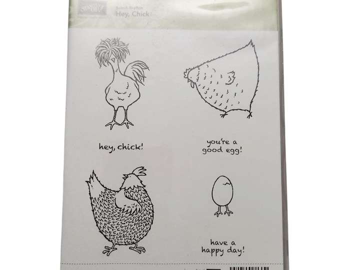 Stampin up HEY CHICK Chickens 7 Rubber Stamps - Etsy
