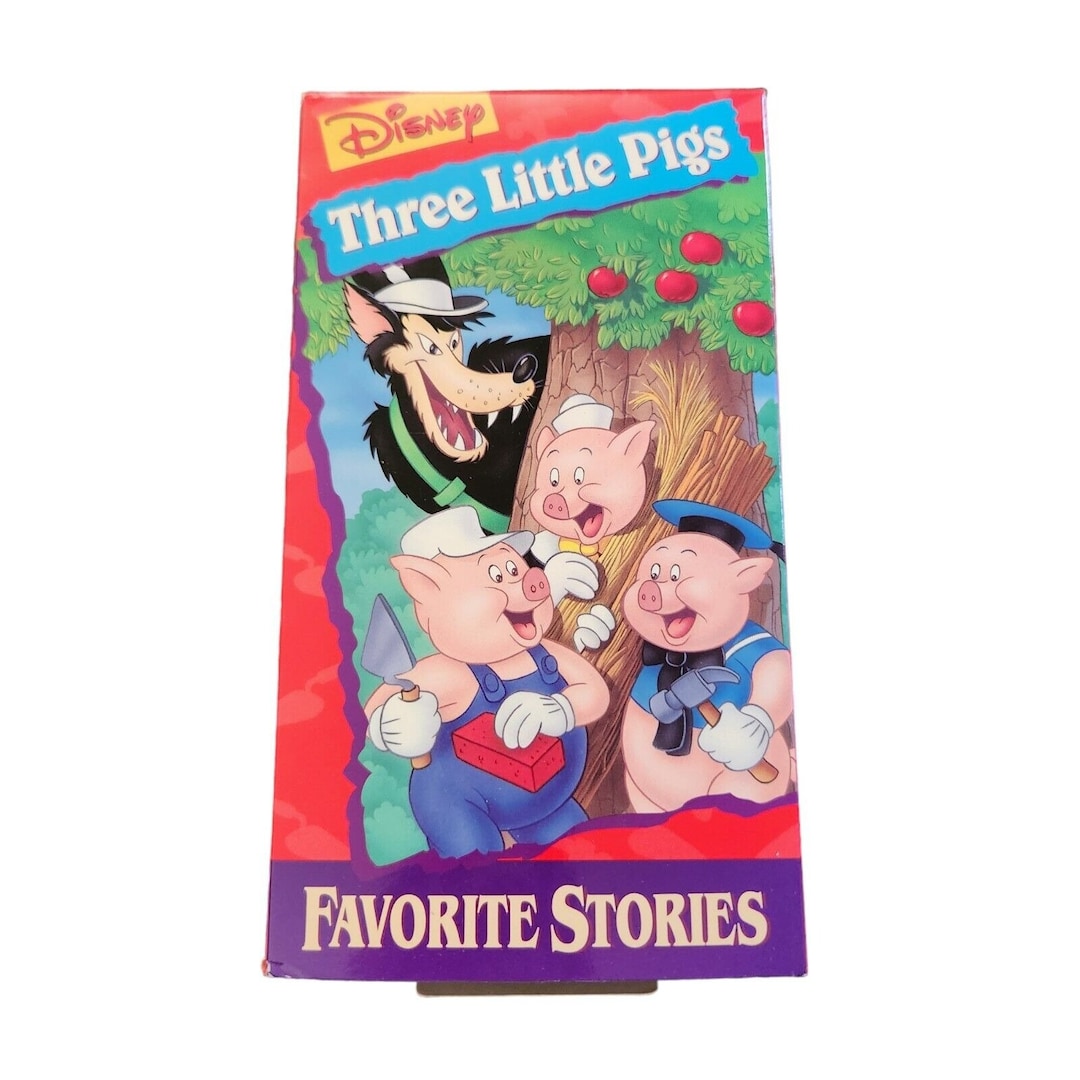 Disney Favorite Stories Three Little Pigsvhs 1996 Movie Cartoon Pigs ...
