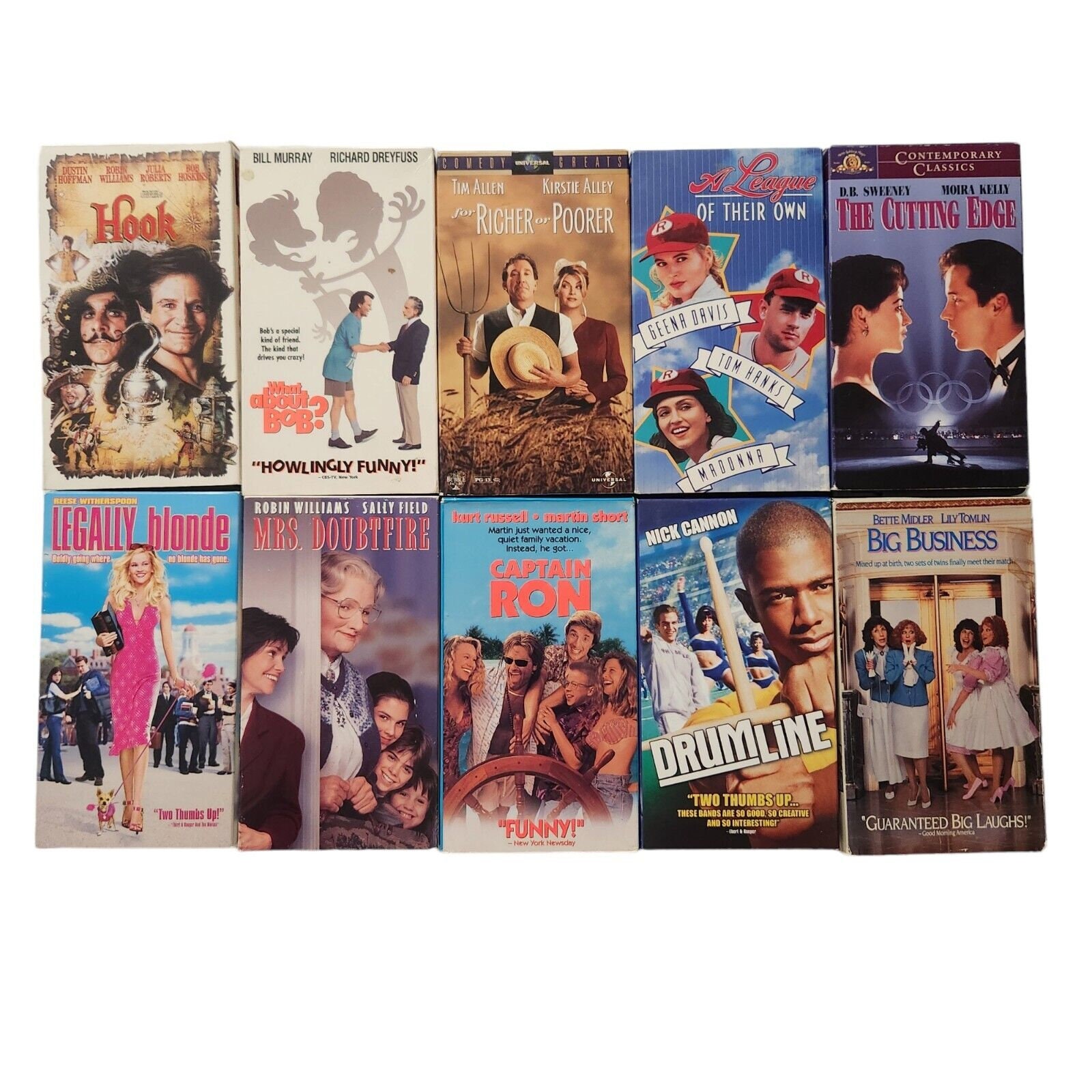 Vintage VHS Movie Classics 90s Cult Classics Comedy Captain Ron Hook ...