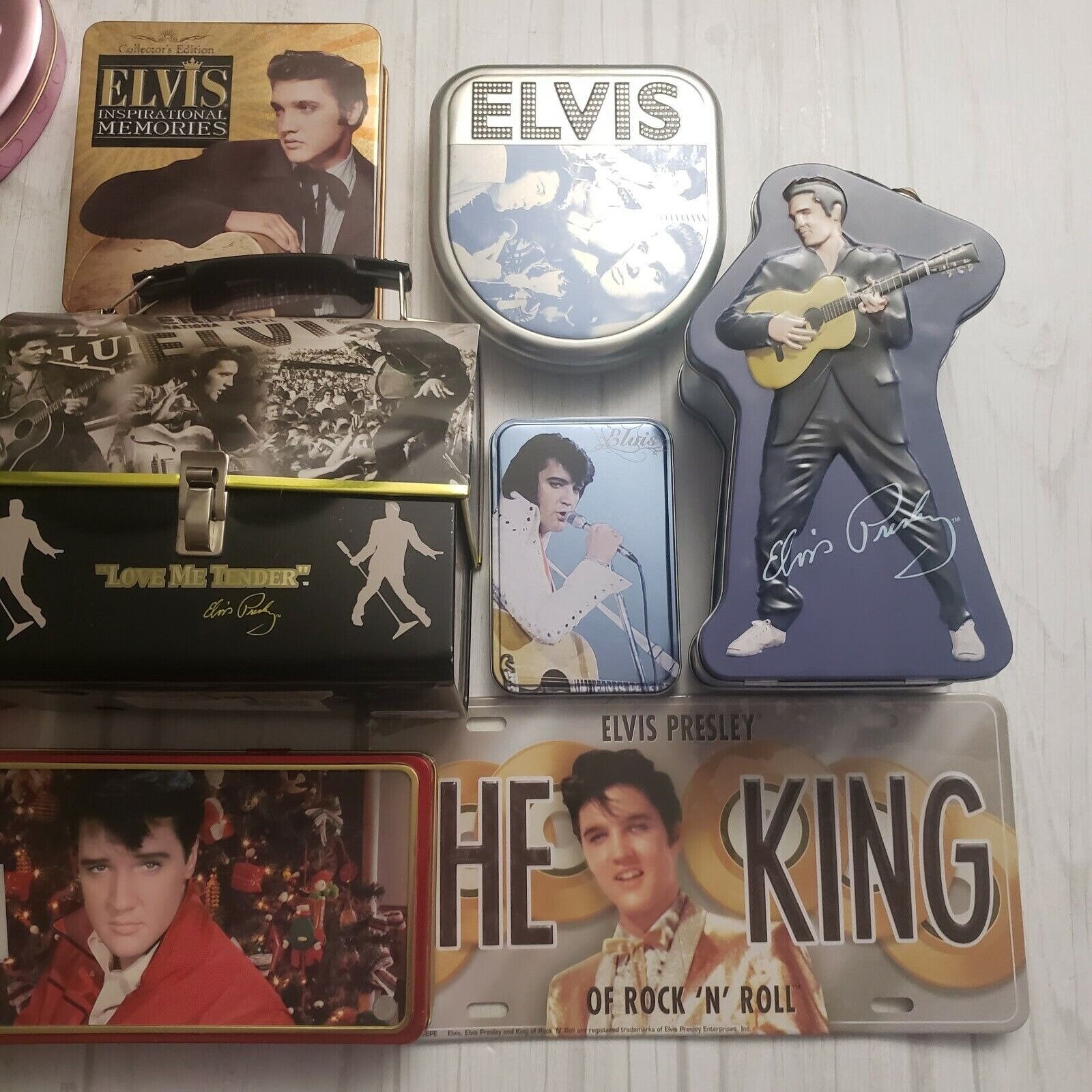 Vintage Elvis Tin Boxes Collection CD Tin Holders CD Memories ...