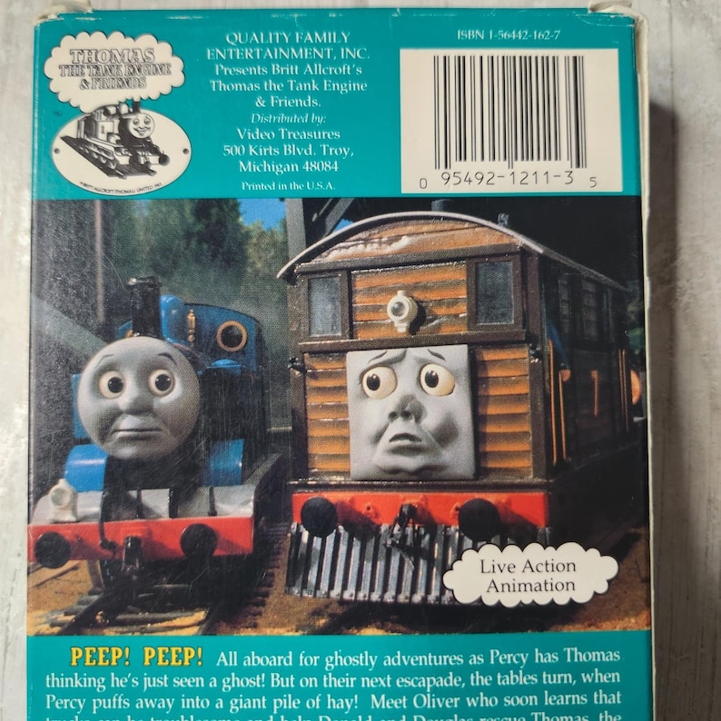 Thomas the Tank Engine & Friends Percy’s Ghostly Trick VHS Video Tape ...