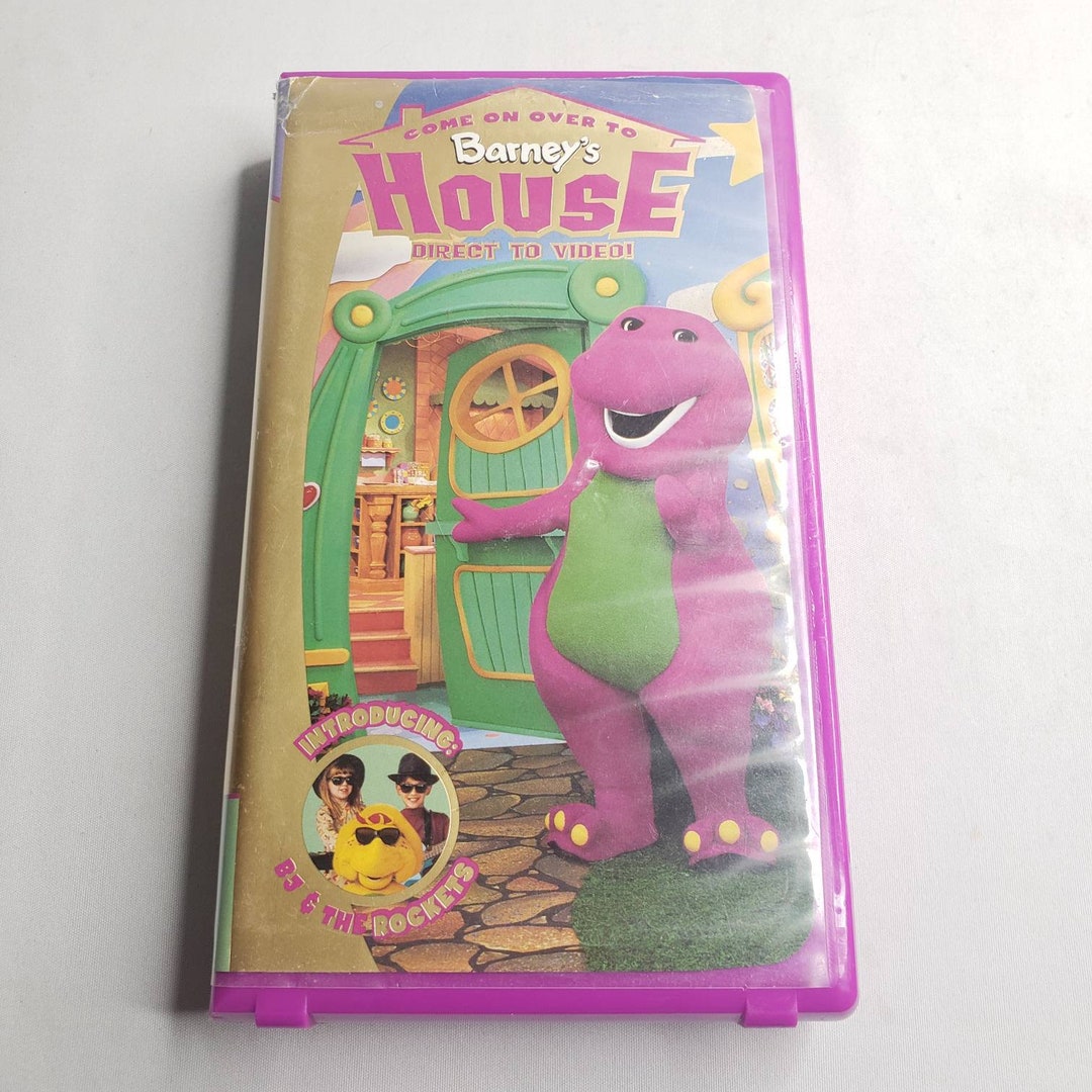 Barney Come on Over to Barneys House VHS 2000 Purple Clam Shell Case - Etsy