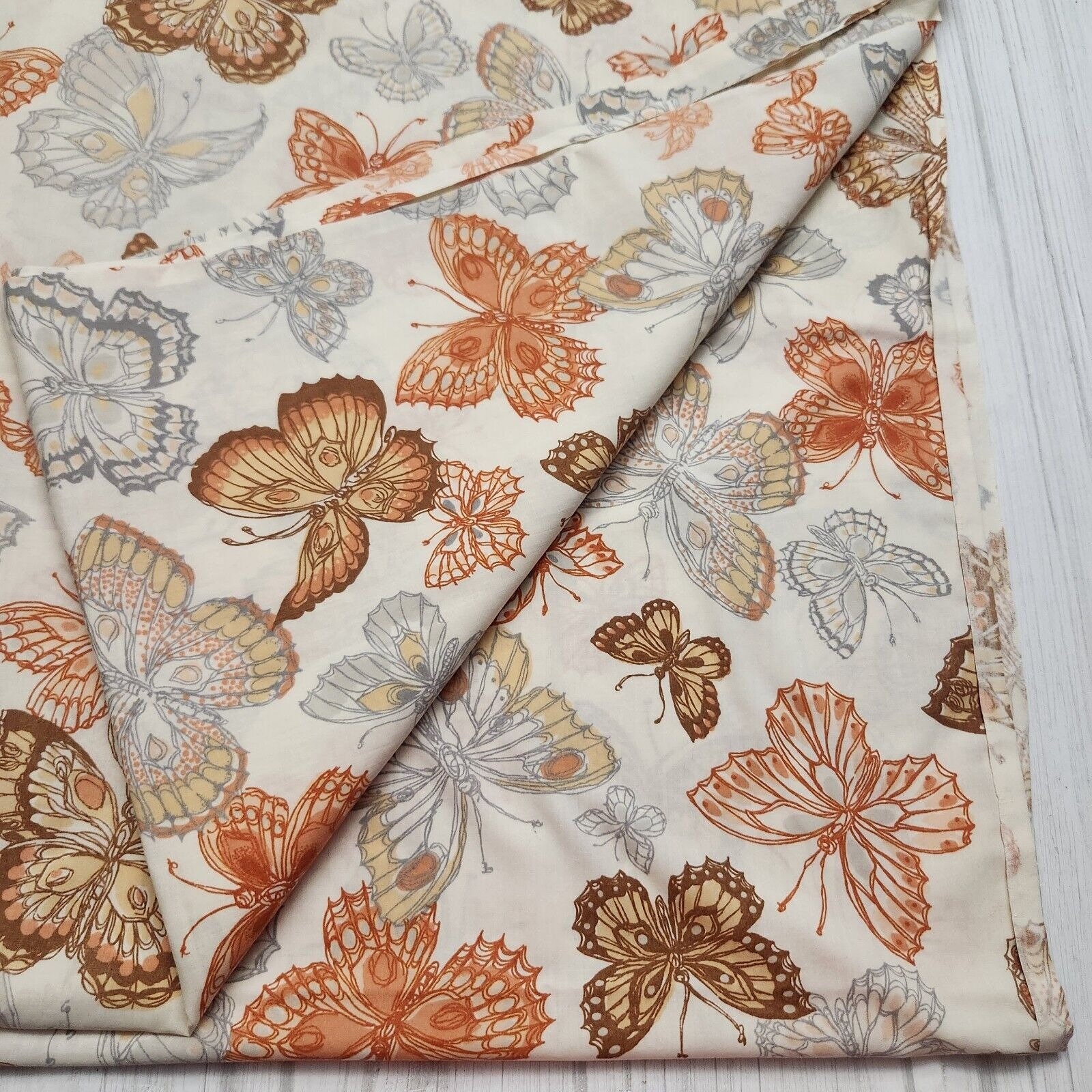 Vintage Burlington ‘amari Butterfly’ Pattern Twin Flat Sheet - Etsy