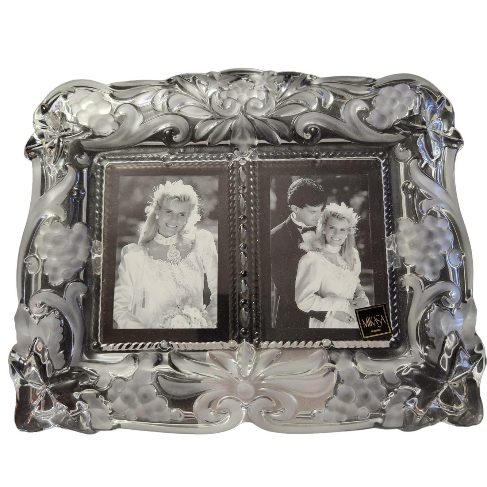 Vintage Mikasa Wedding Frame Dual Photo Picture Frame Decorative ...