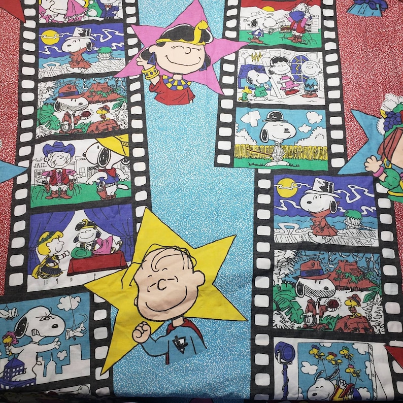 Vintage Snoopy Peanut Gang Charlie Brown Movie Scene Flat - Etsy
