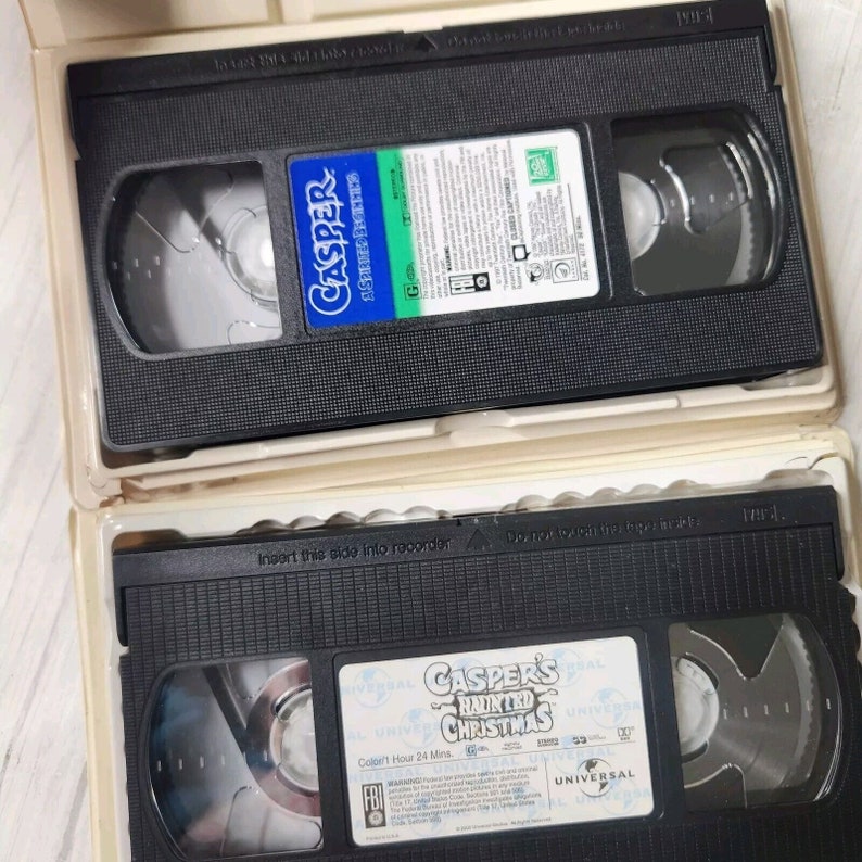 Casper VHS Tapes Lot of 3 Haunted Christmas - Etsy