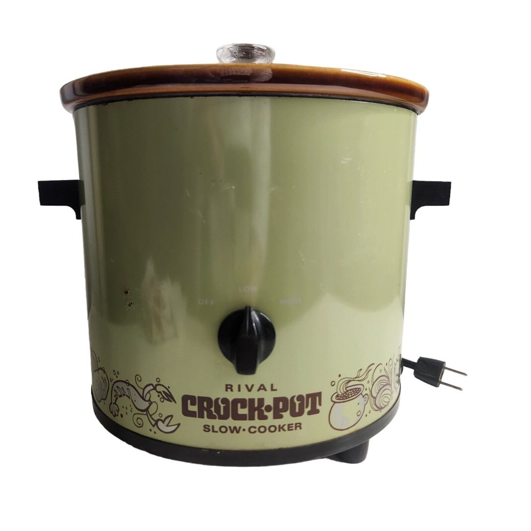 Vintage 1970s Rival Crock Pot Slow Cooker Model 3100 Avocado Green - Etsy