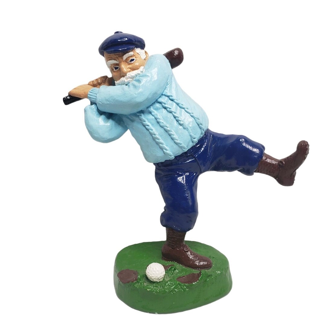 Vintage Prelude Creations 1974 Old Pro Golfer Playing Golf - Etsy