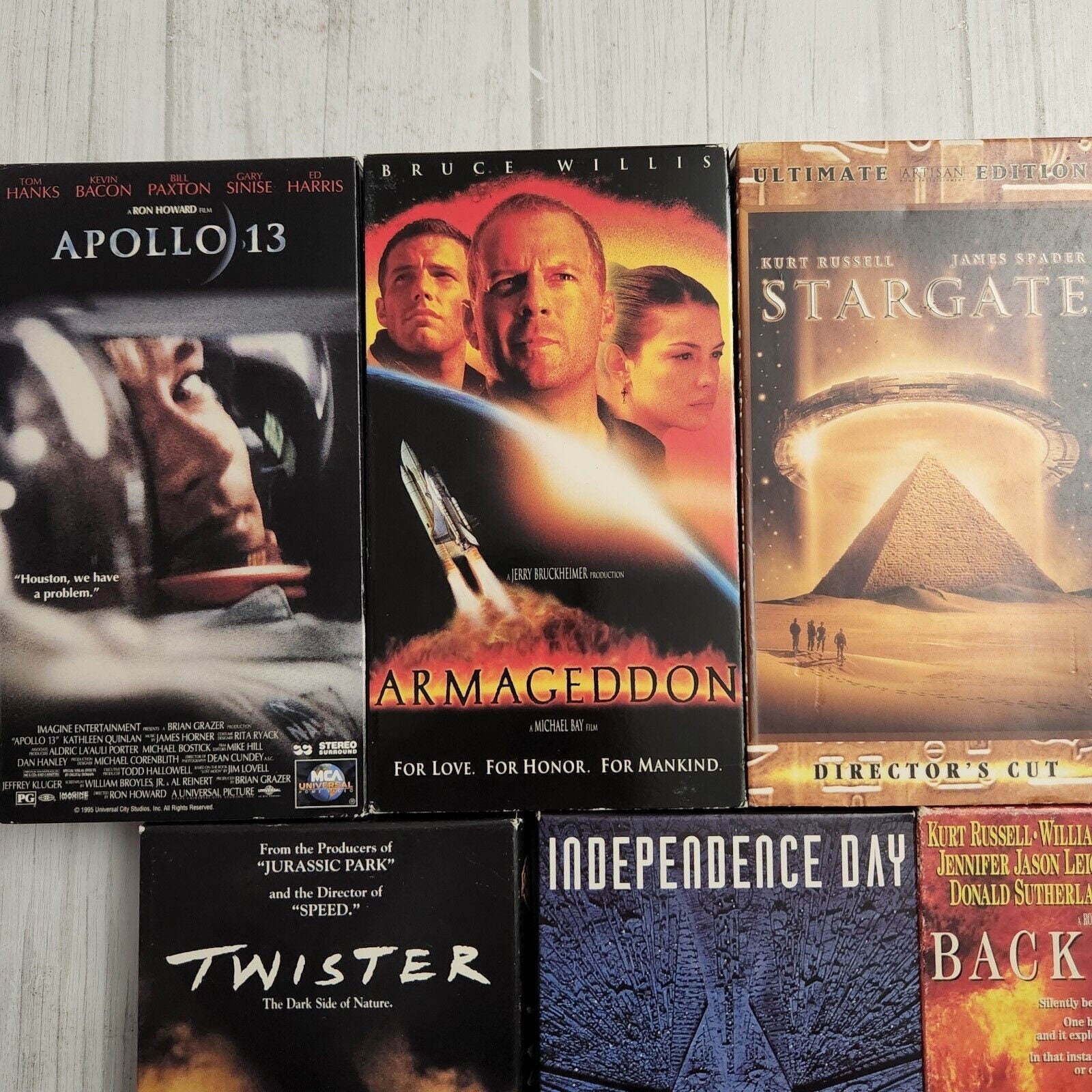 Vintage VHS Video Tape Cult Classic Movies Action Lot of 7 Backdraft ...