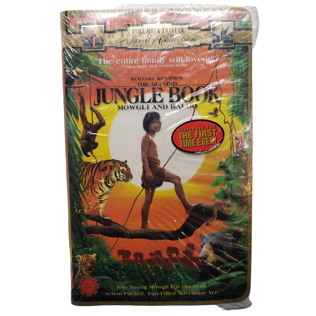 Rudyard Kiplings the Second Jungle Book: Mowgli and Baloo VHS Brand New ...