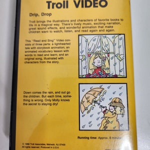 Troll Video Drip Drop VHS Vintage 1988 - Etsy