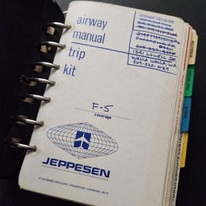 Vintage Jeppesen Airway Manual Services Western US Radio Facilities Airport Director 1980's - Etsy